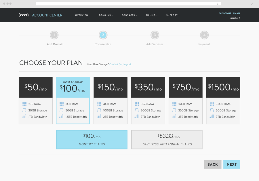 UI Design: Order Process - 900rpm.com