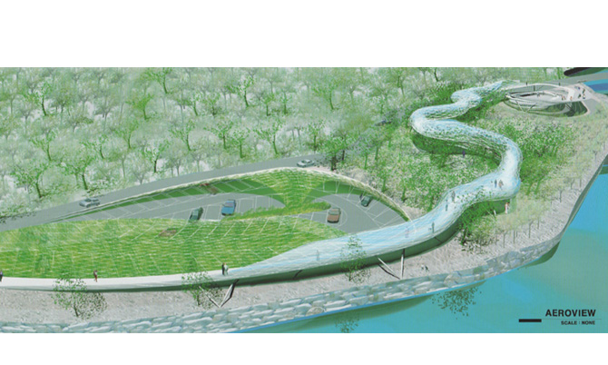 linear building up in the trees - www.pdorsey.com