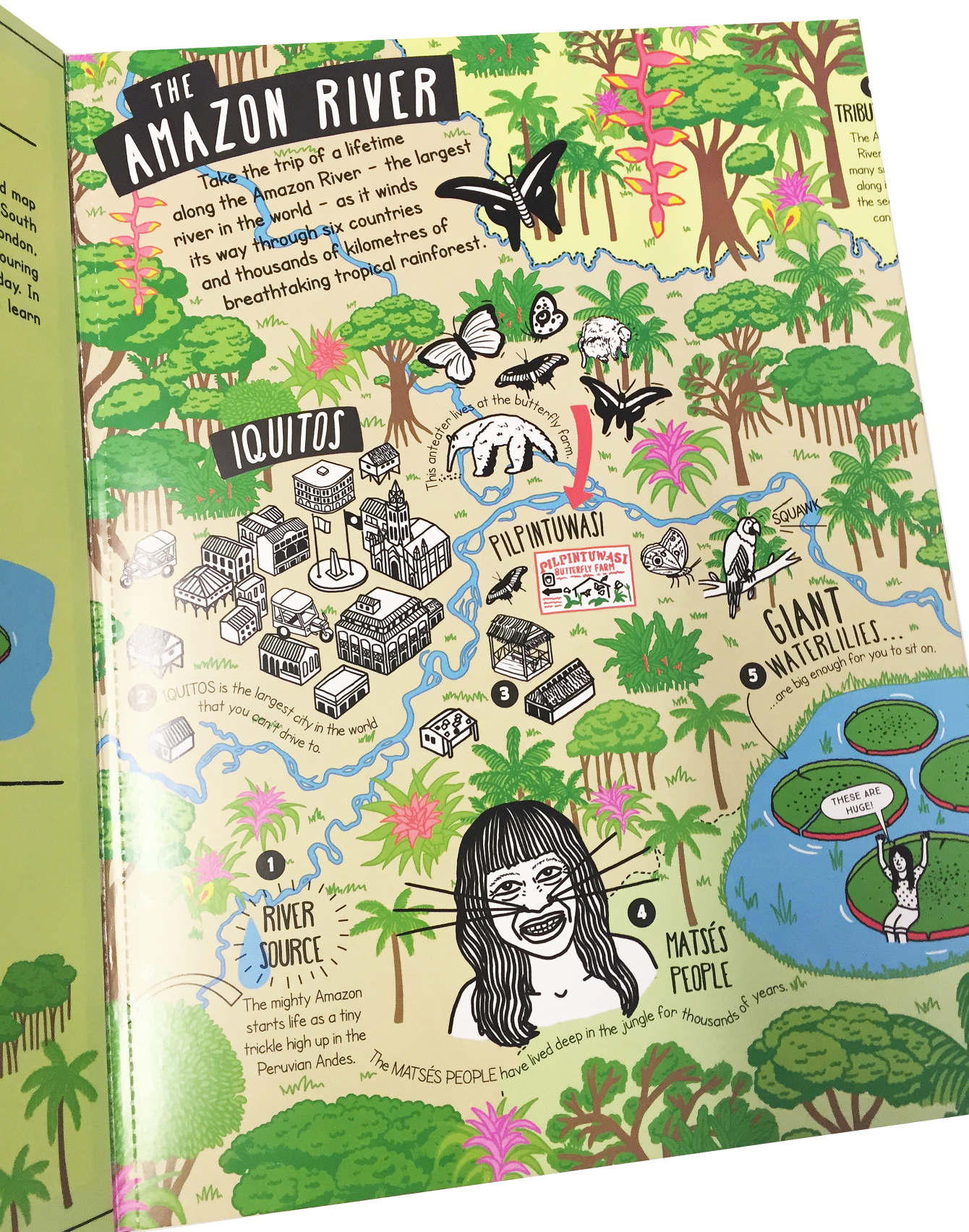 Amazon River Map For Kids