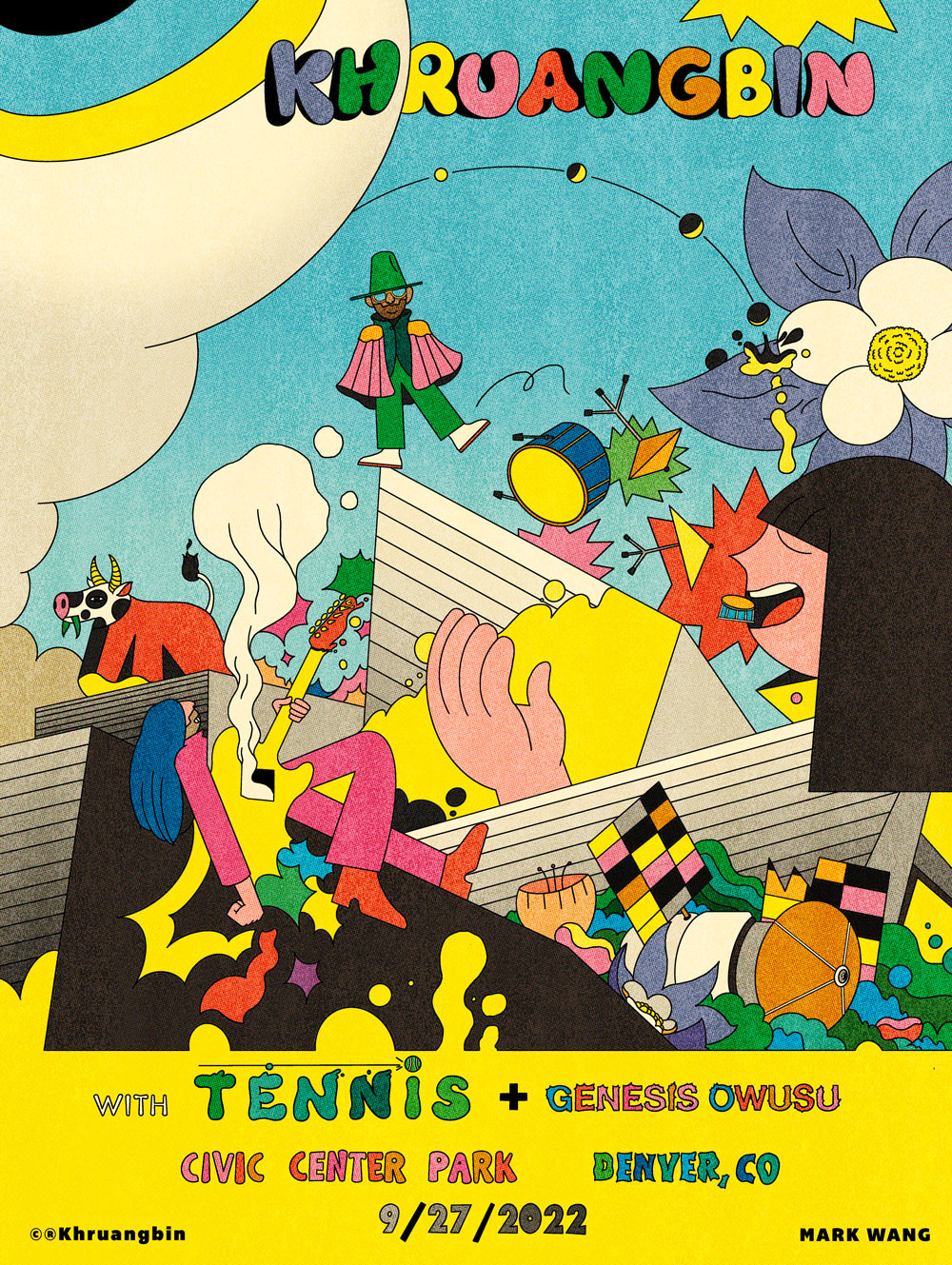 KHRUANGBIN - Mark Wang.Illustration