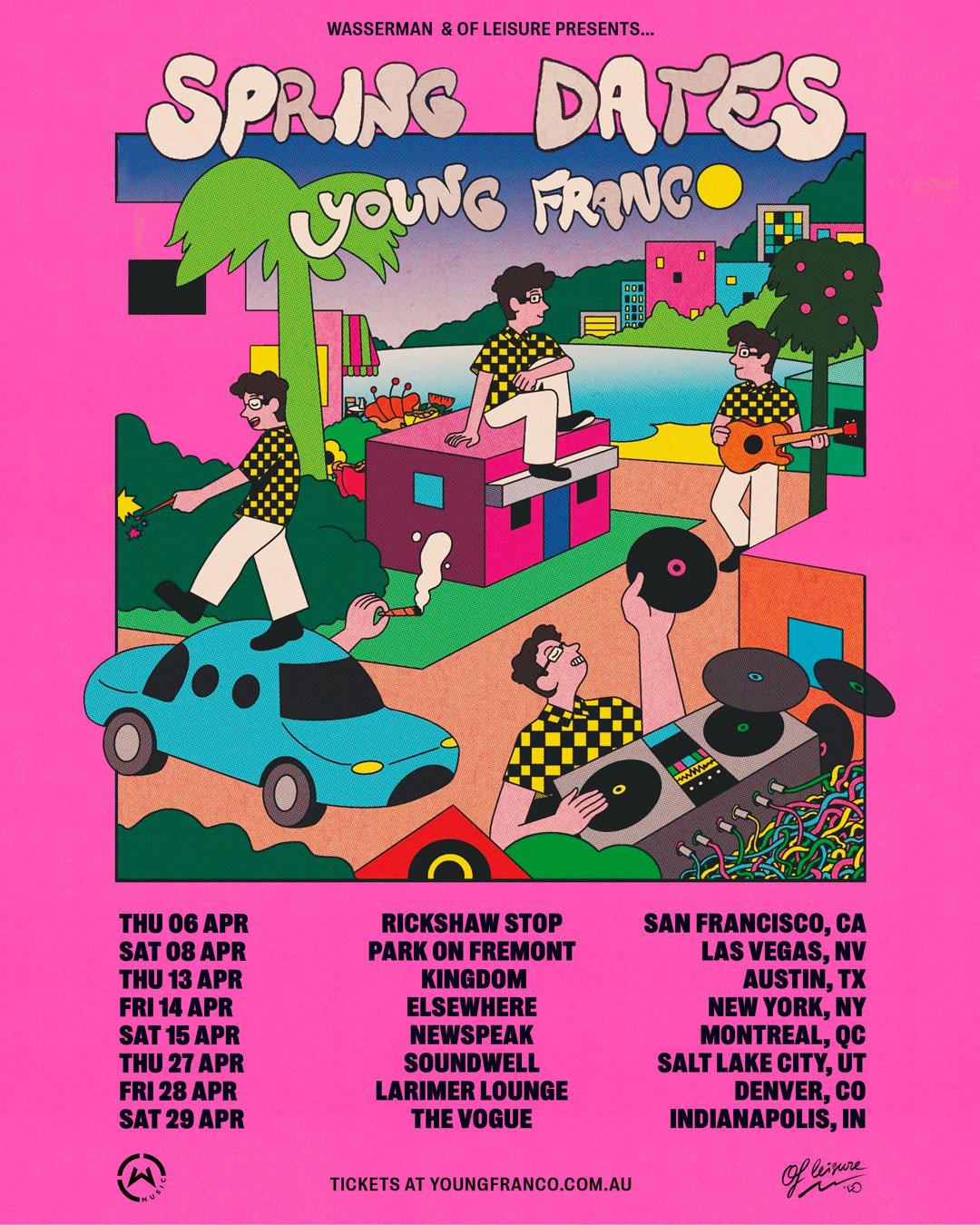 Young Franco - USA tour 2023 - Mark Wang.Illustration