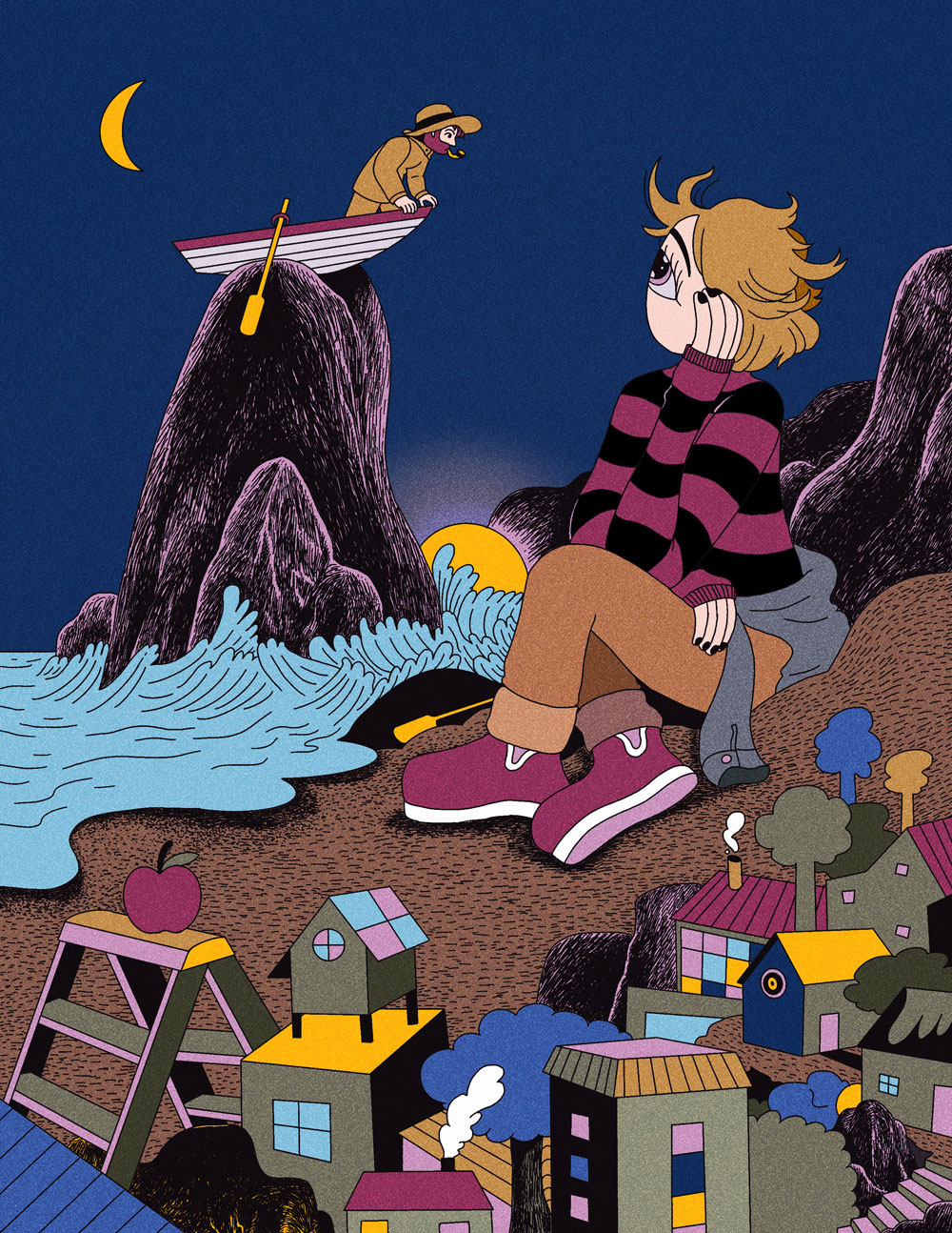 Sailor and the Cyclops - Mark Wang.Illustration