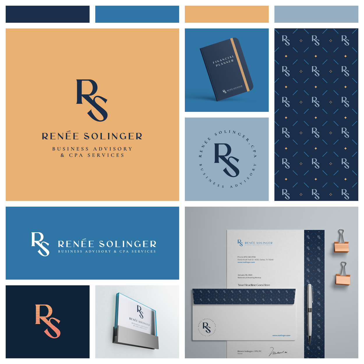 Logo Redesign Renée Solinger Business Advisory & CPA Services - Alexis