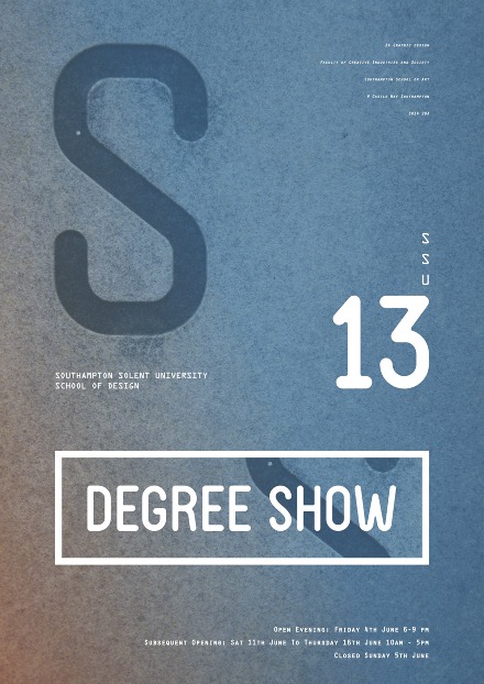 Degree Show Poster - Dale Fletcher, Portfolio, CV, Workspace