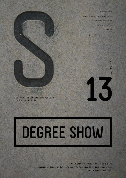 Degree Show Poster - Dale Fletcher, Portfolio, CV, Workspace