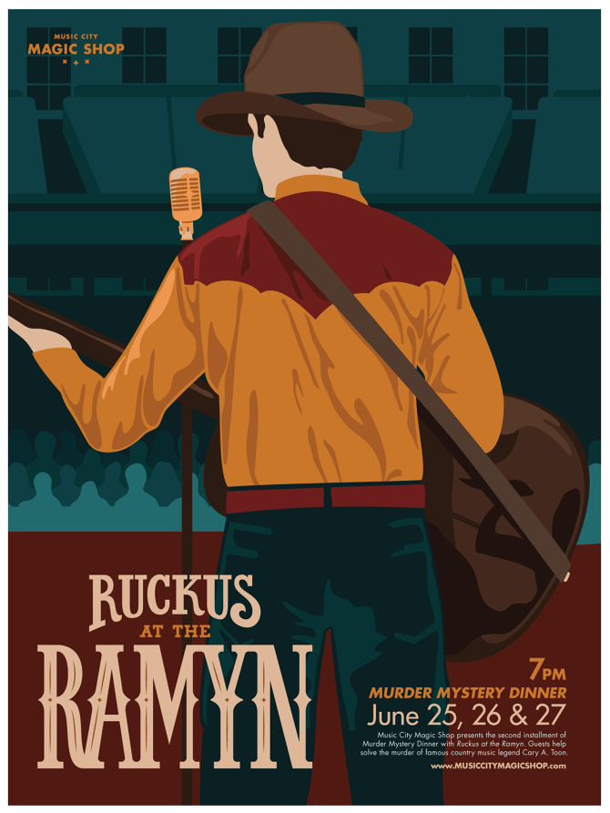 MCMS Murder Mystery Dinner Poster Series - Josh Carnley