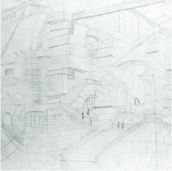 SKETCHING - above below design