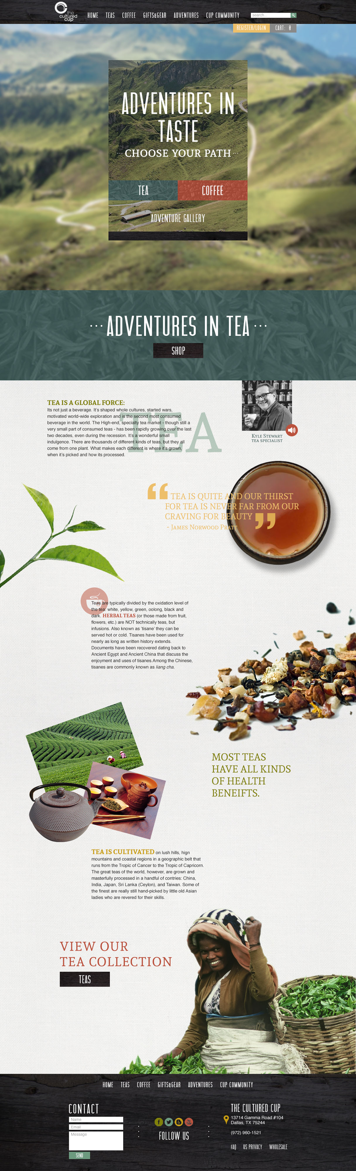 The Cultured Cup Website - Jesse Estanes