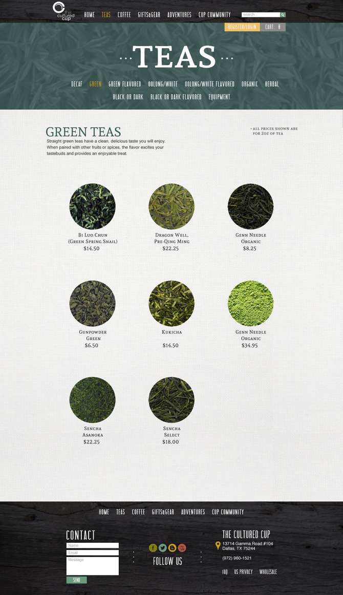 The Cultured Cup Website - Jesse Estanes