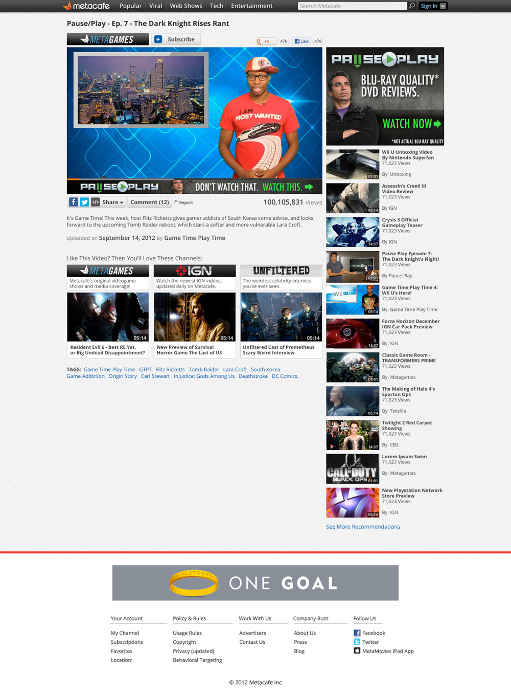 Metacafe "1.5" Redesign - greypixel