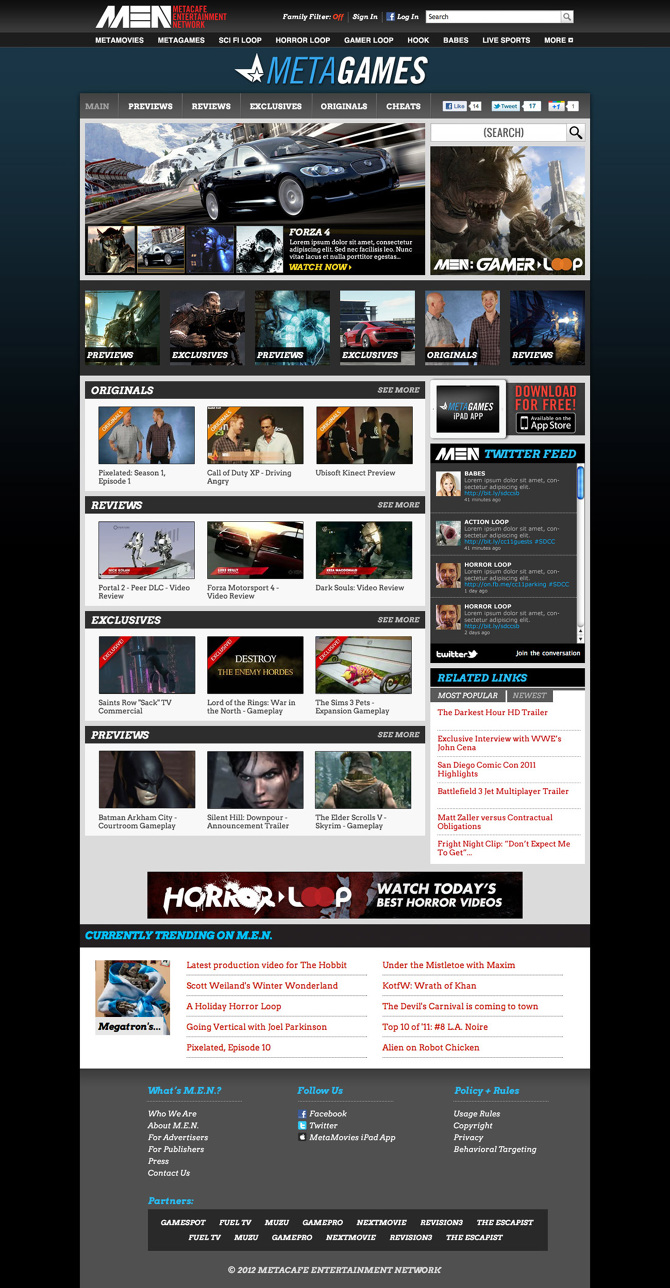 MEN Site Design - greypixel