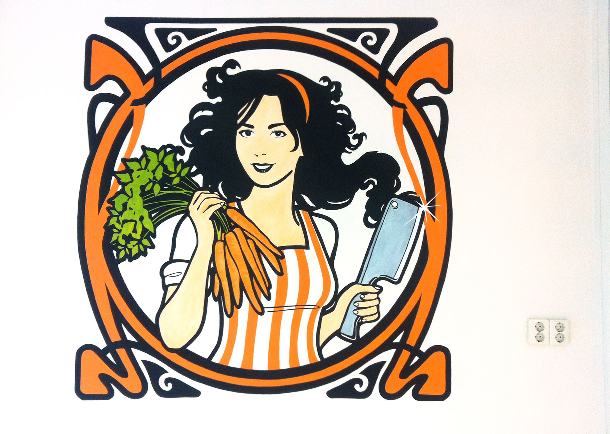 Logo de Vegetarische Slager - Susan Mertens ART