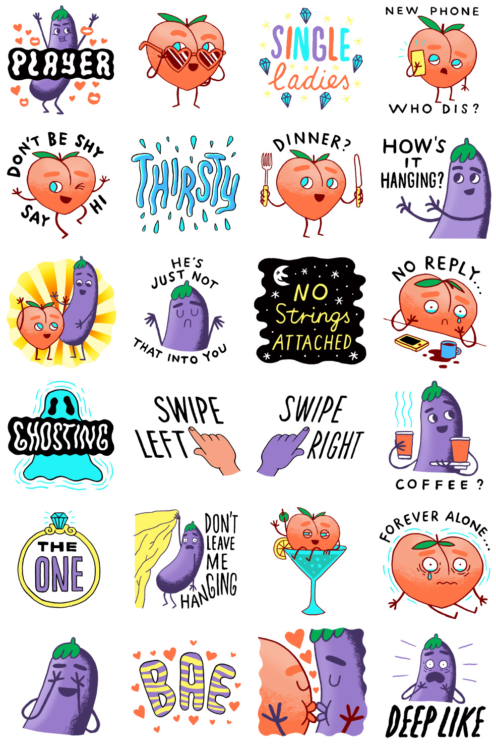 Google sticker set - Miss Lotion