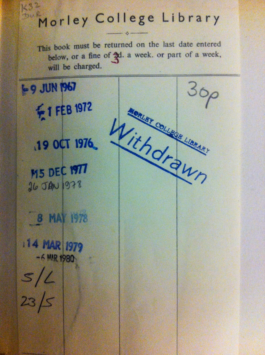 Morely College Library - All the Libraries in London