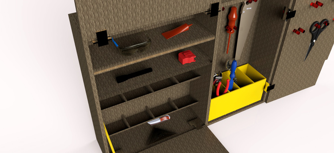 Toolbox on the wall - nóra miklós