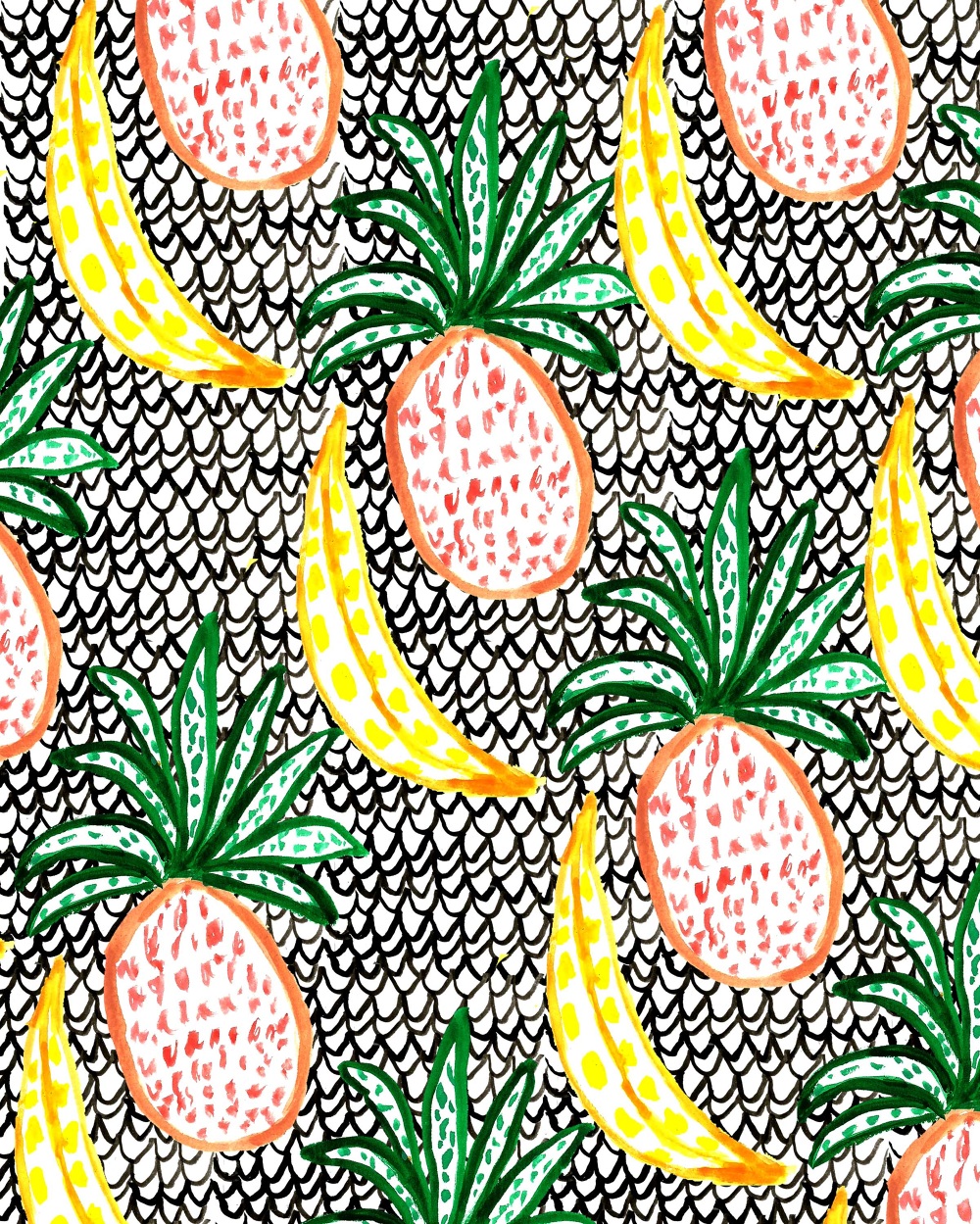Fruit Patterns - Bouffants & Broken Hearts