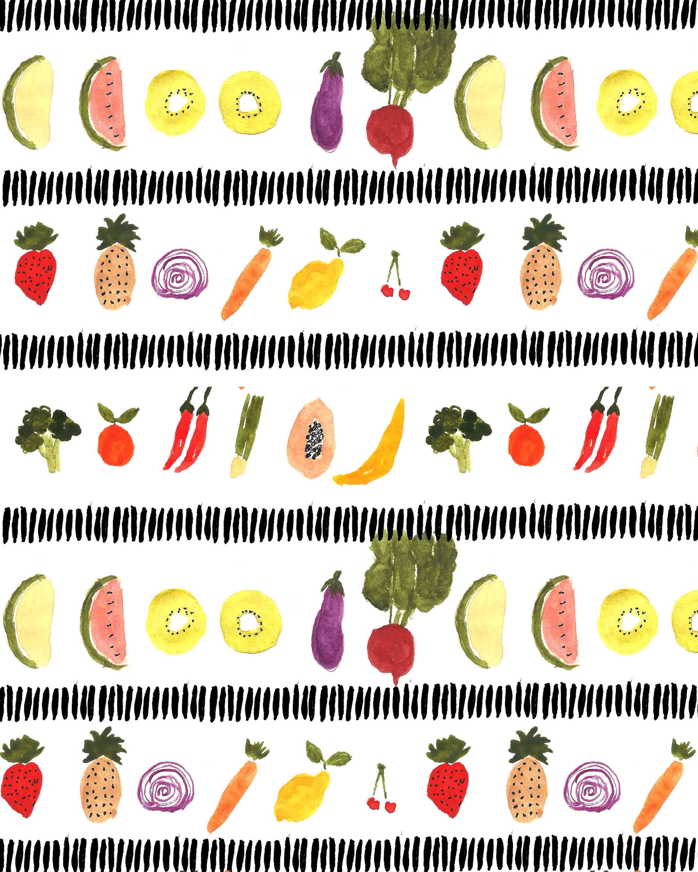 Fruit Patterns - Bouffants & Broken Hearts