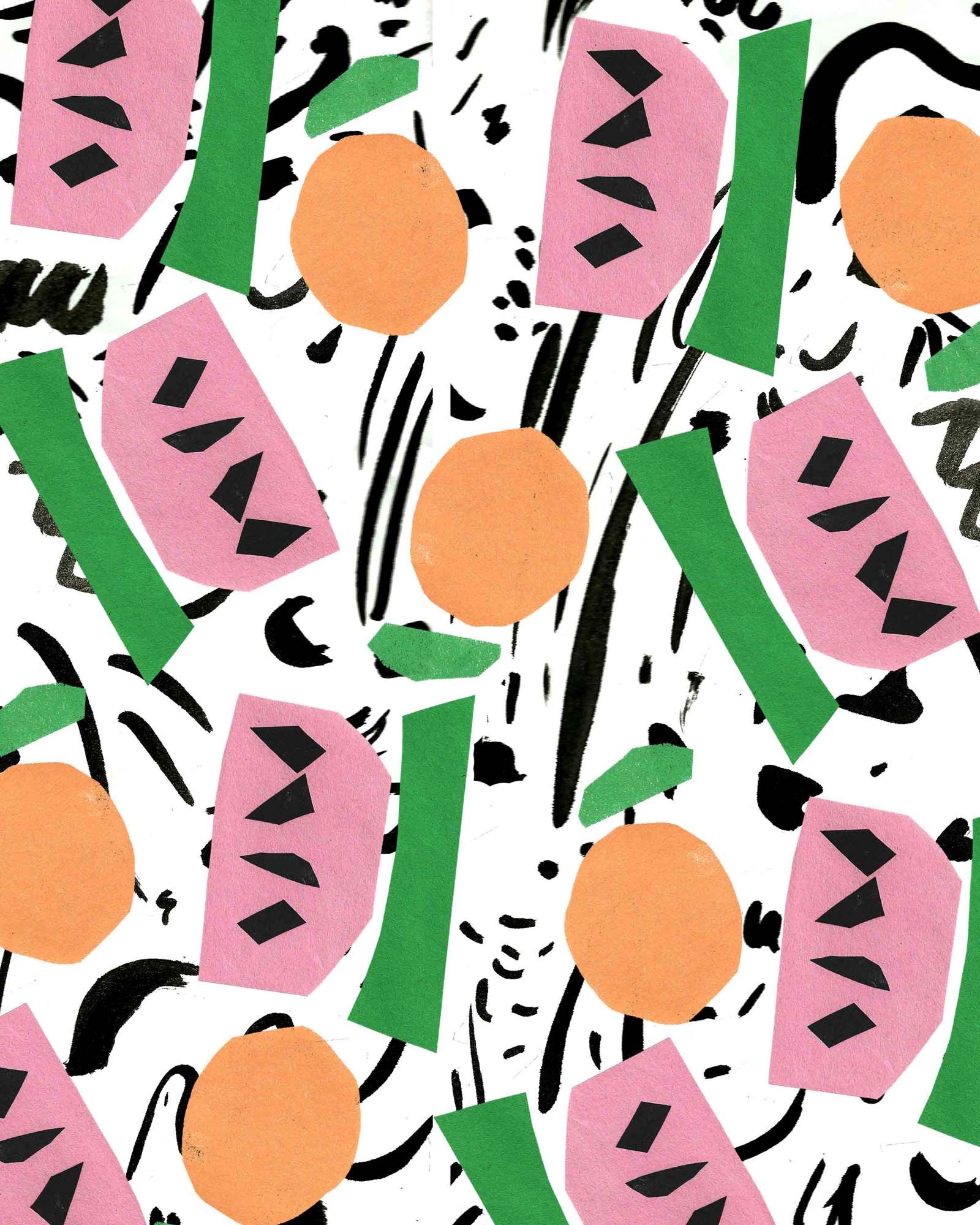 Fruit Patterns - Bouffants & Broken Hearts
