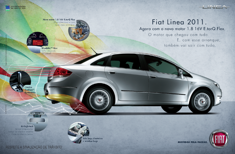 FIAT Linea eTorq | Desenho - Carla Cancellara