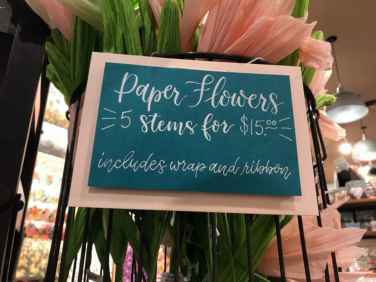 Handwritten Signage - Paper Source Naperville - Alina Link