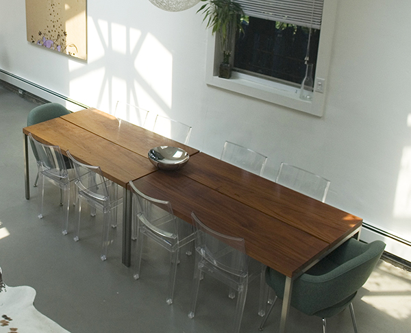 Split Top Dining Table - Anthony Sisto Mid Century Modern Furniture