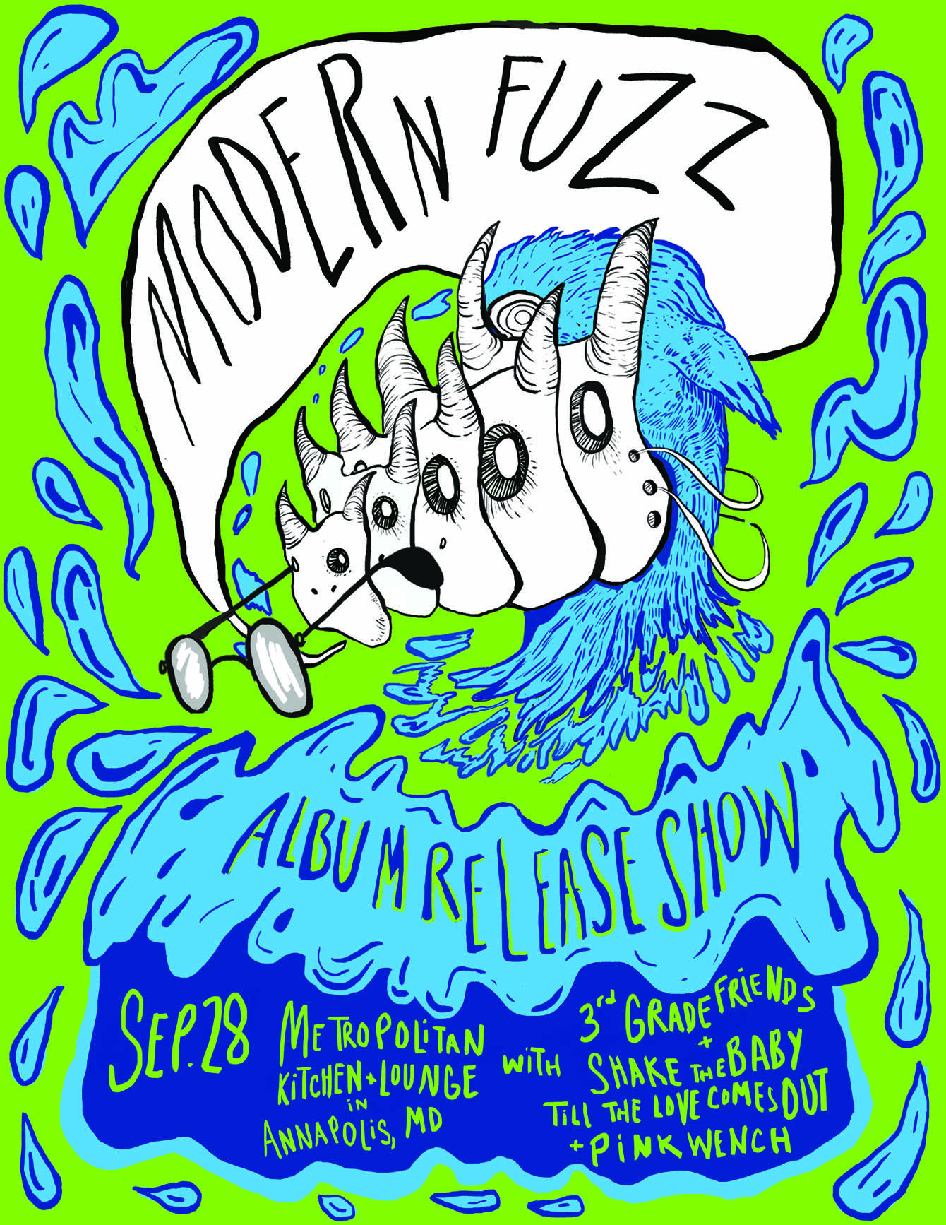 Modern Fuzz CD Artwork, Merchandise, and Poster - Carolyn Supinka