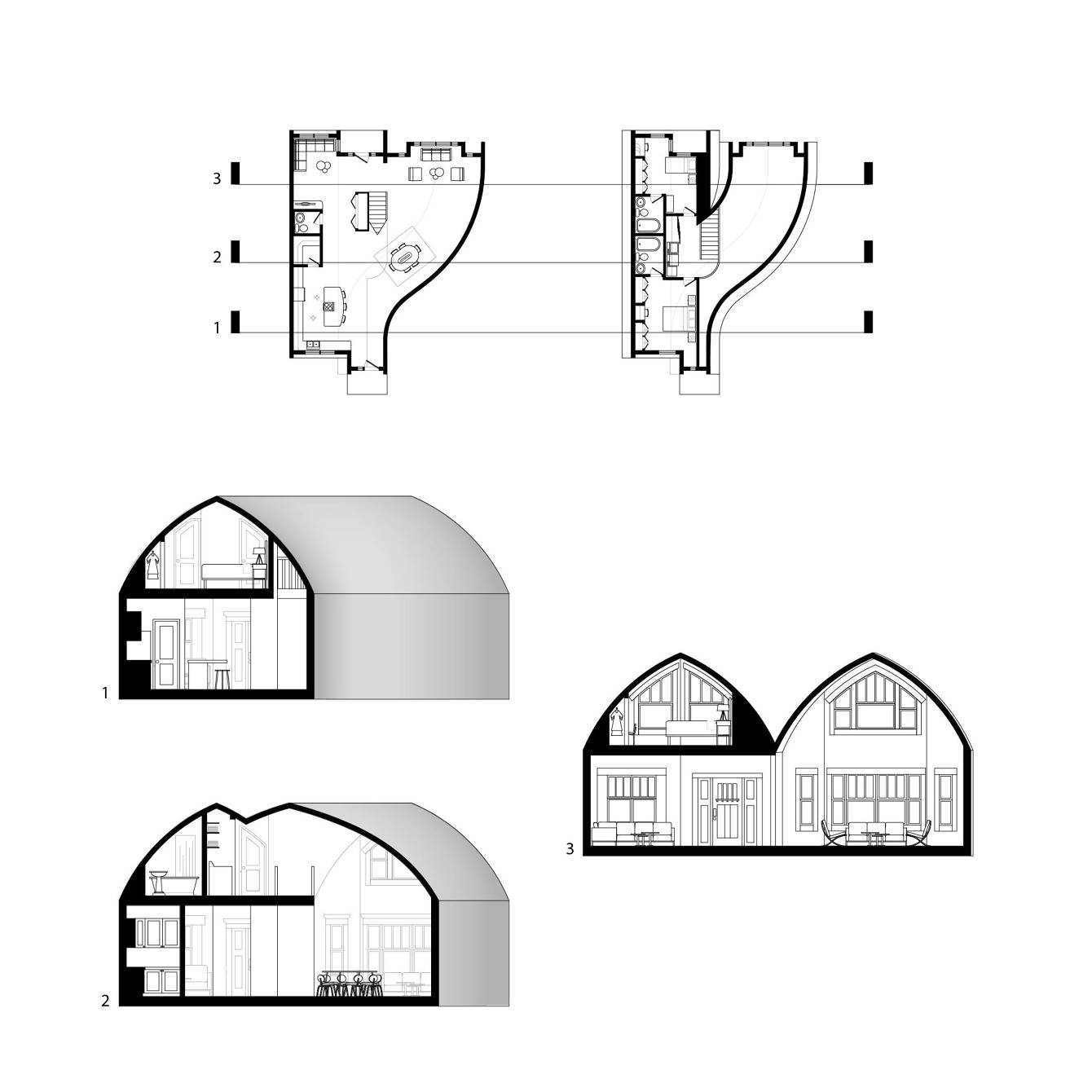 The Bent/Bowed Roof House - Heather Wick