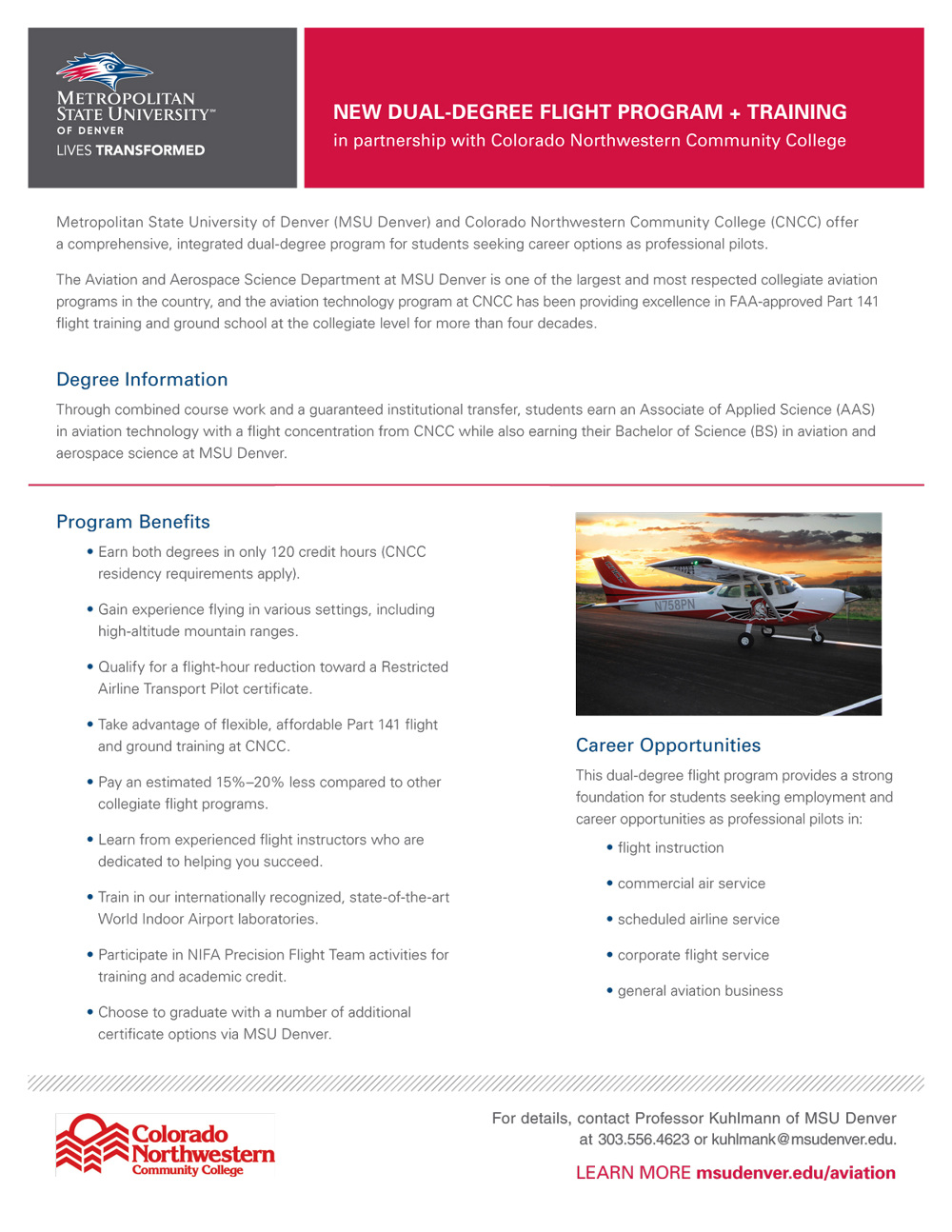Program Flyer | Aviation - Ana Romero
