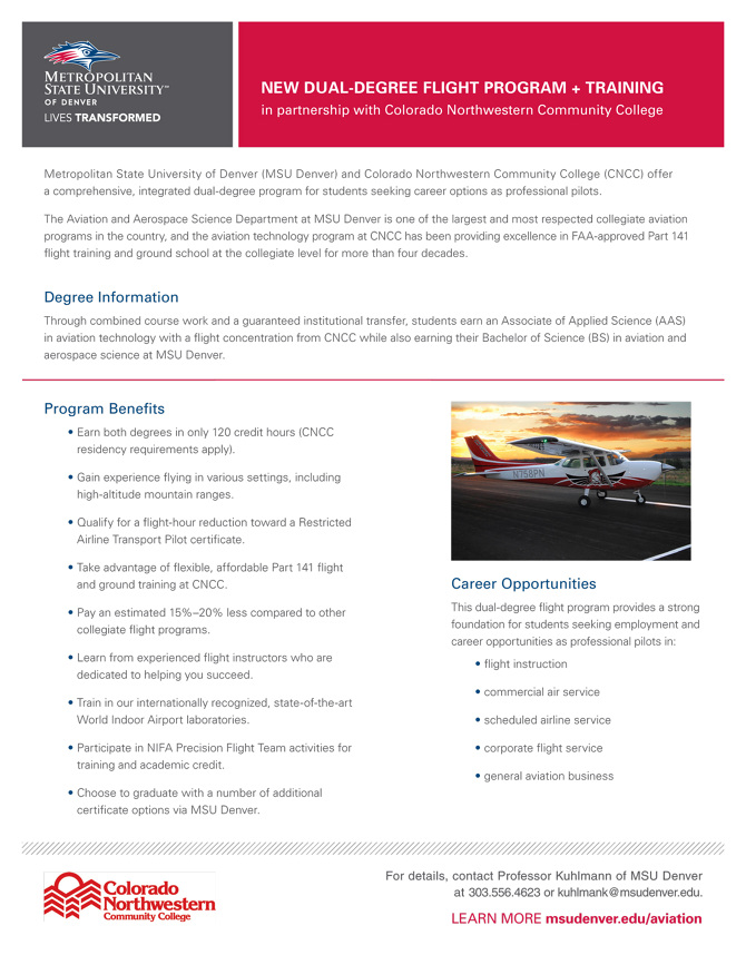 Program Flyer | Aviation - Ana Romero