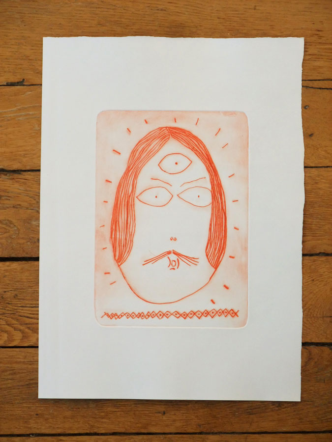 Gravures pointes séches. - Benoit Audé