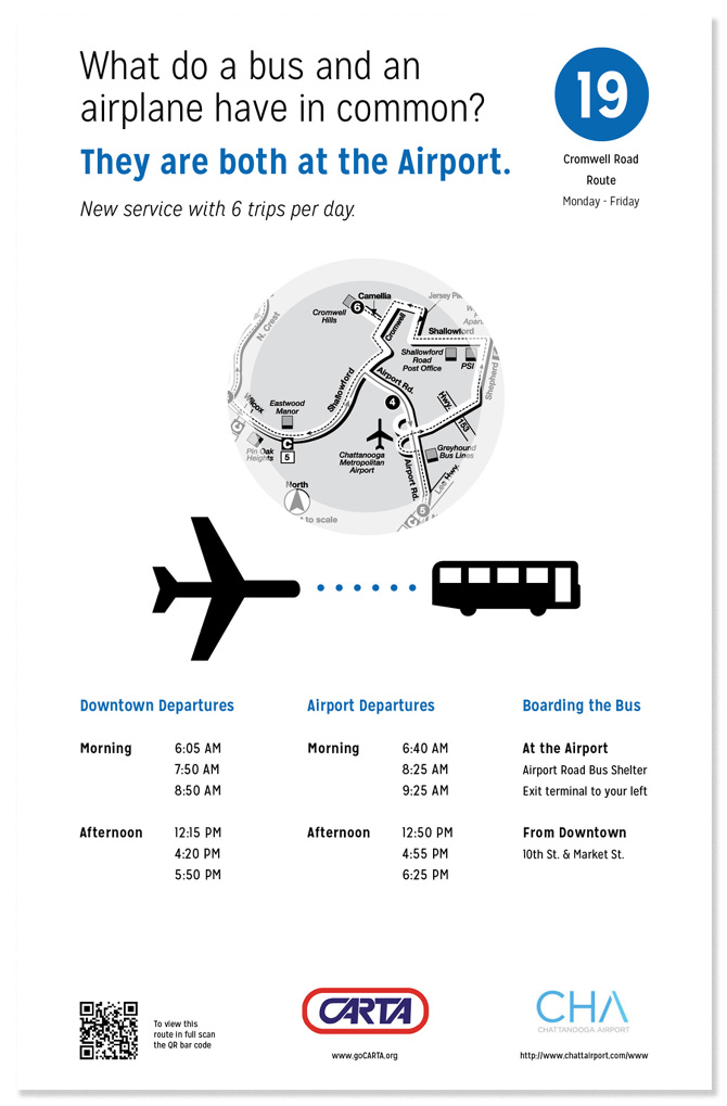 CARTA Airport Route Poster - Gabrielle Blades
