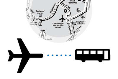 CARTA Airport Route Poster - Gabrielle Blades