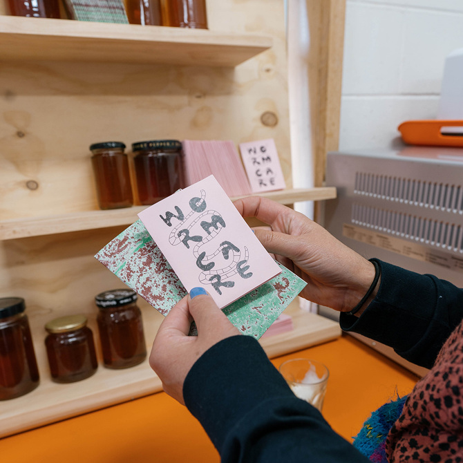 Worm Care zine illustration - Leanne Bock