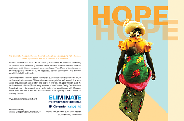 Two Note Cards for UNICEF - De Bruce Design