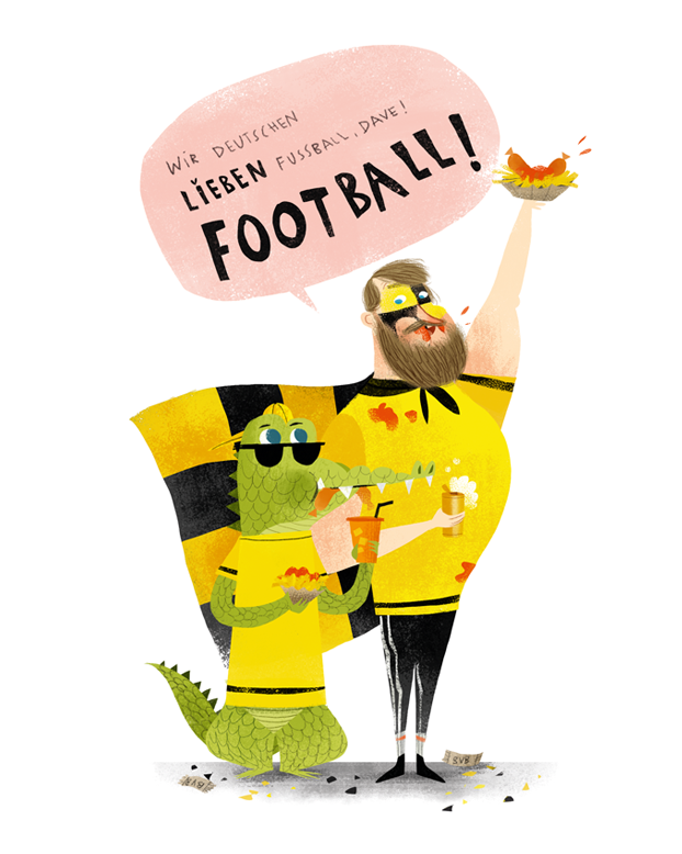 DAVE - the characters - maria karipidou - illustration