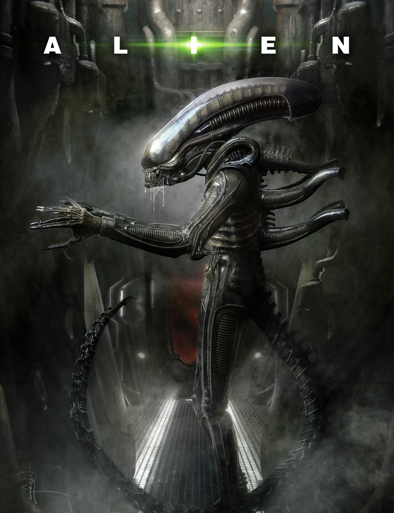 "ALIEN" SIDE VIEW POSTER - hollanderdesignlab.com