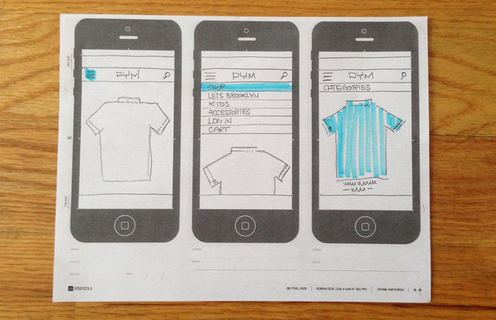 UX Wireframe Sketching & Prototyping - Rene de la Cruz