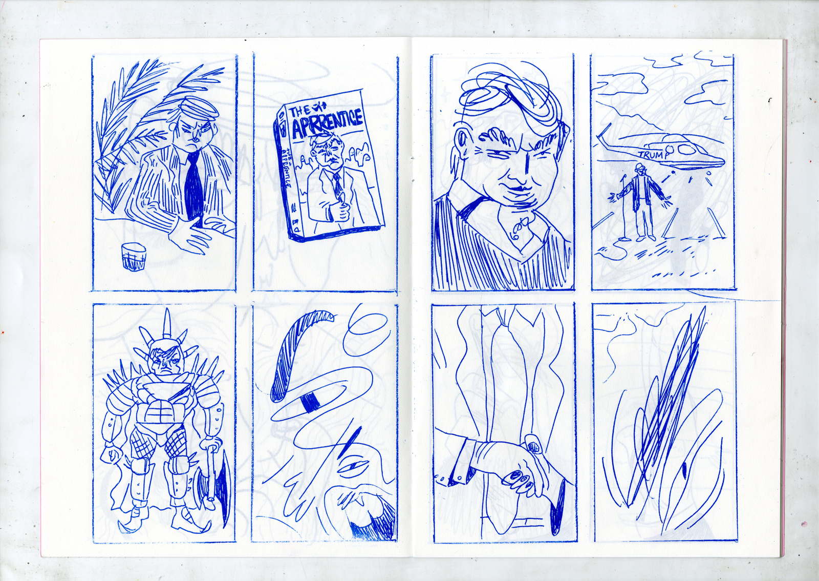 100 Trump Drawings - Tim Liedtke Design