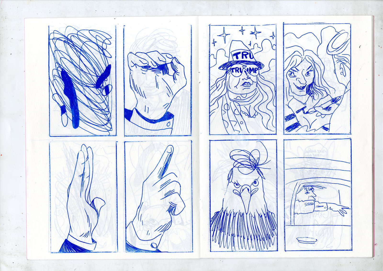 100 Trump Drawings - Tim Liedtke Design