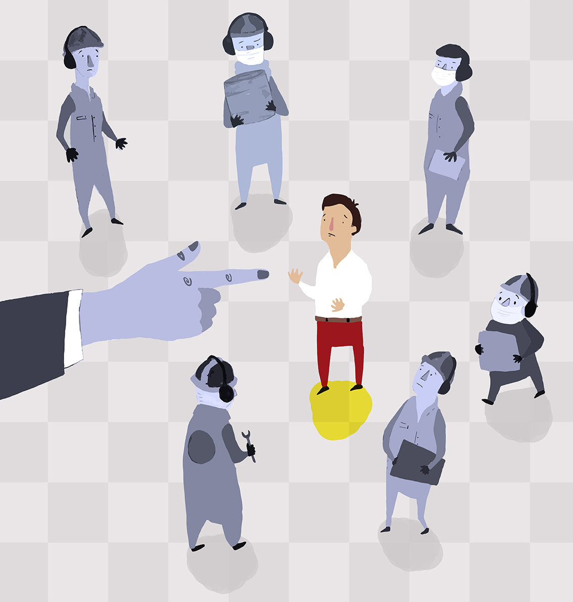 Think Safety Poster - Sophie Irving Illustration