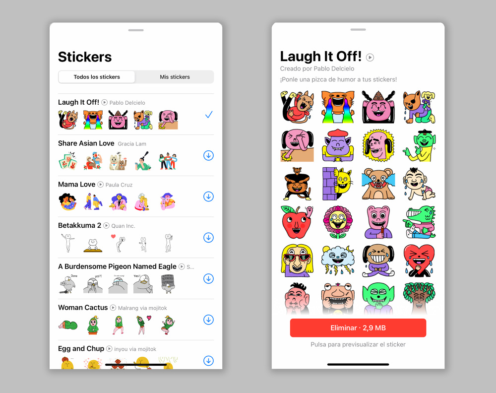 Animated Sticker pack for Whatsapp "Laugh it Off" - Pablo Delcielo ...