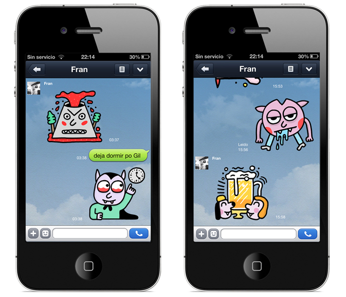 A Friendly Mutant Family - Stickers for Line - Pablo Delcielo / Illustrator