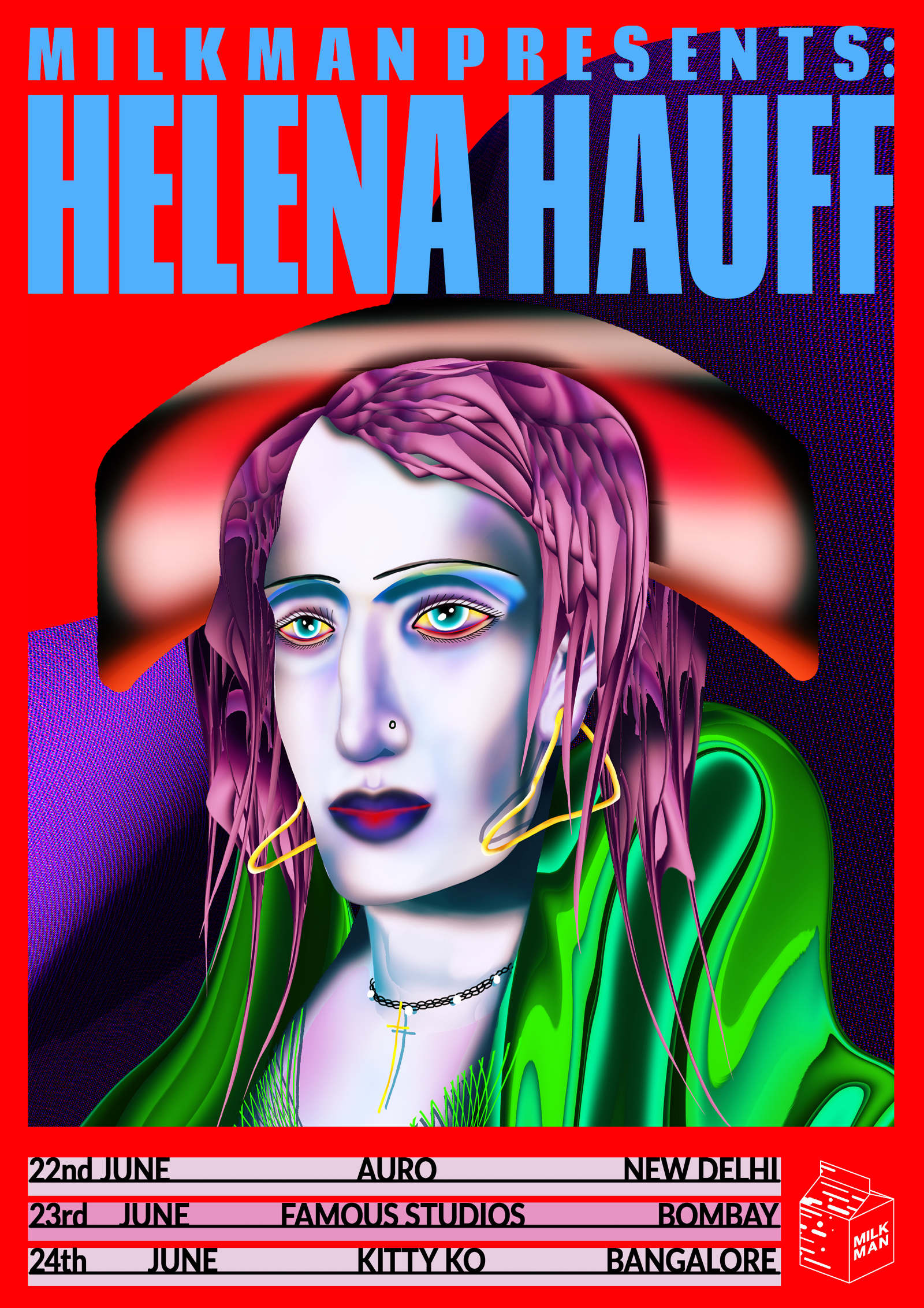 Poster for Helena Hauff India Tour - Yashasvi