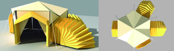 Fold-Able portable emergency shelter system - Rodrigo Shiordia