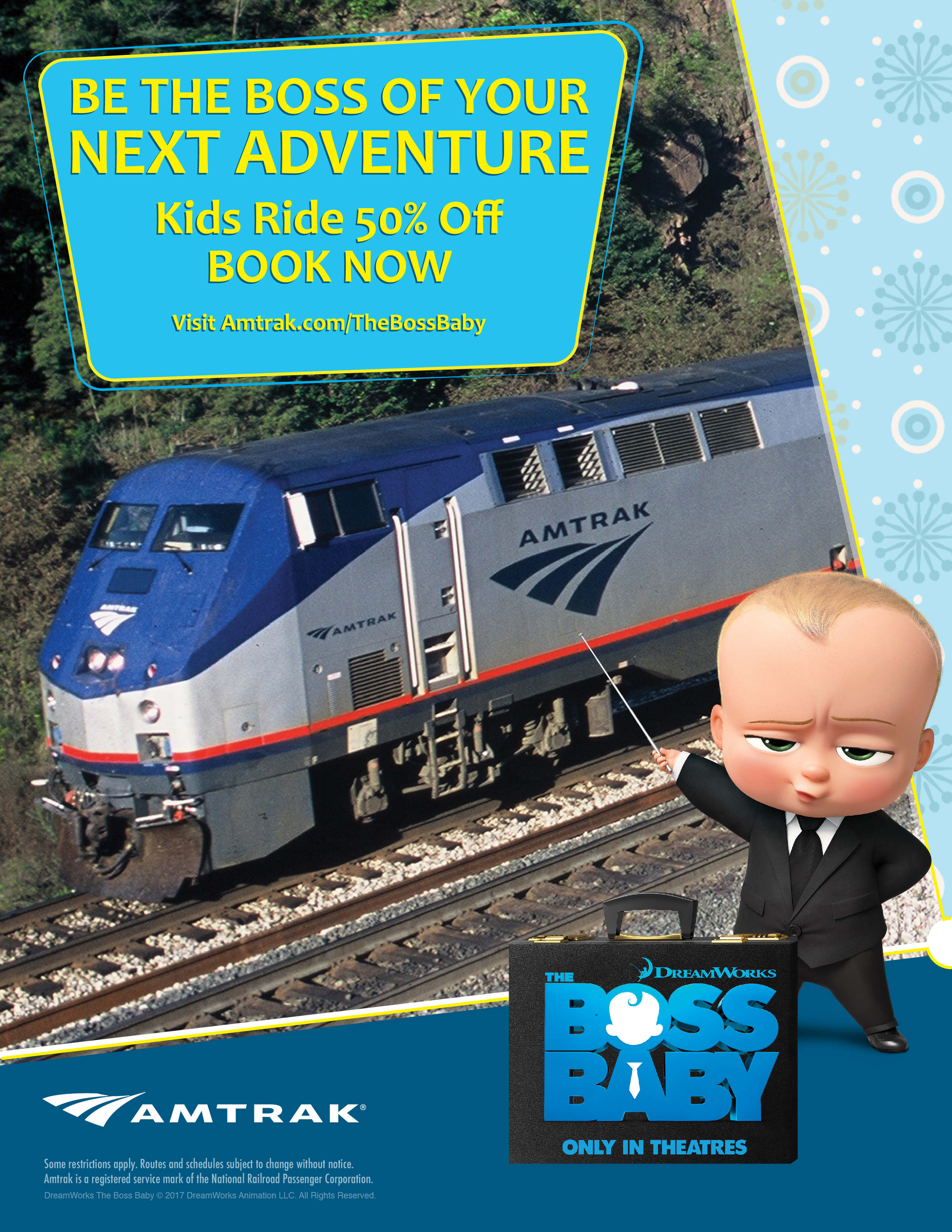 Boss Baby Amtrak Advertisments - Molly Cummings