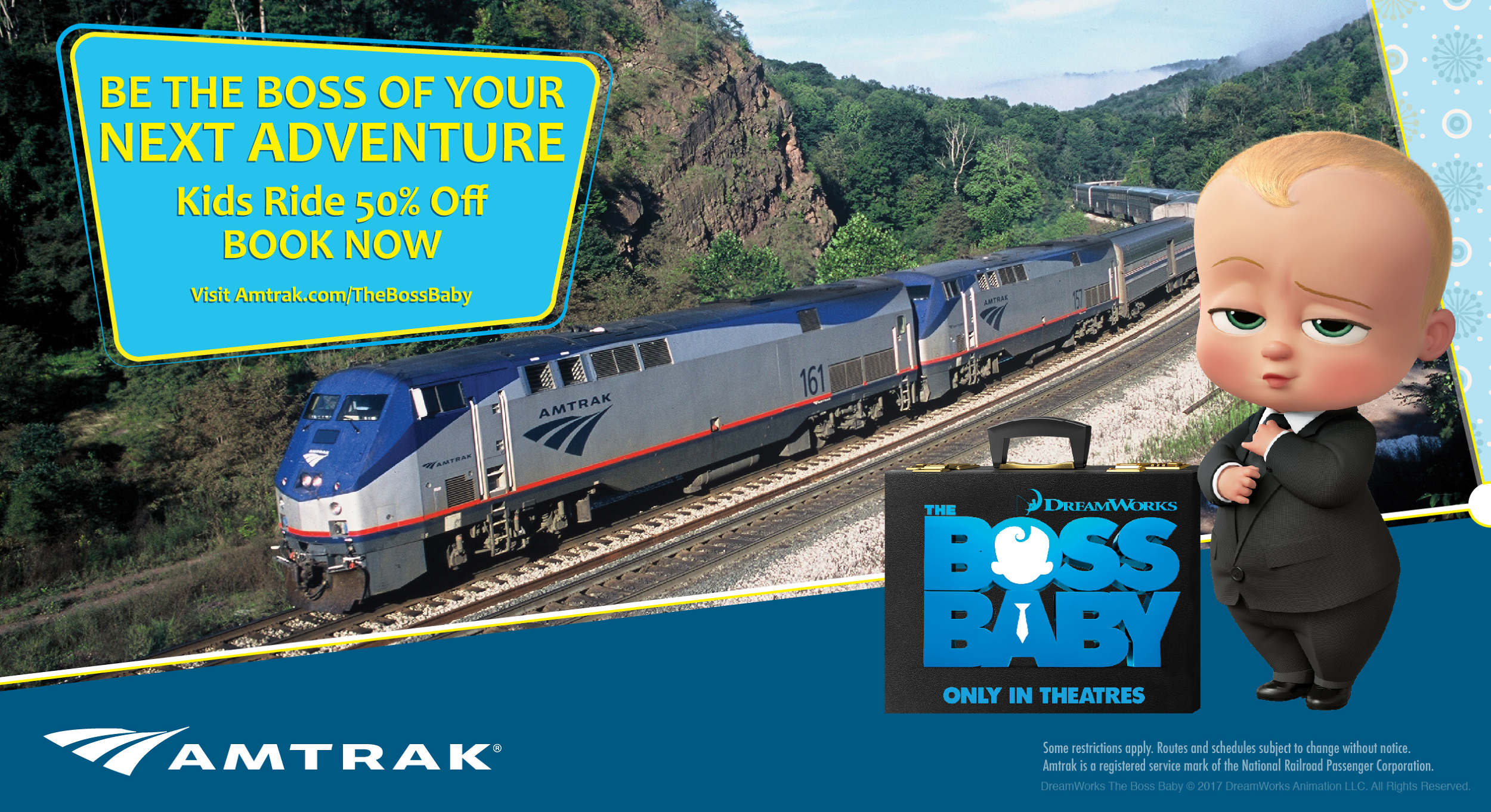 Boss Baby Amtrak Advertisments - Molly Cummings
