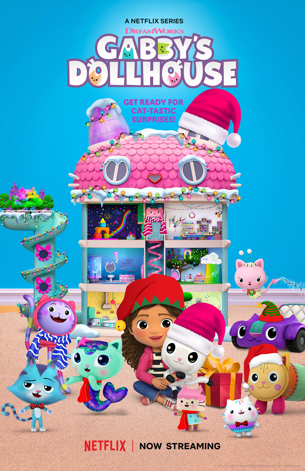 Gabby's Dollhouse Holiday Artwork - Molly Cummings