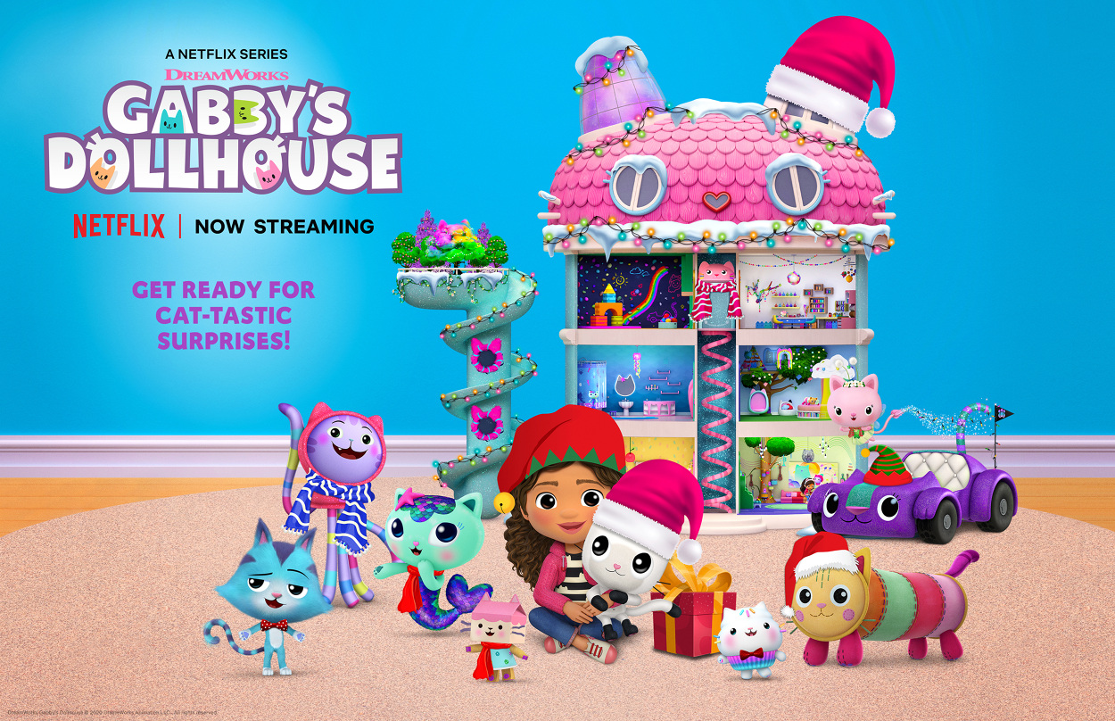 Gabby's Dollhouse Holiday Artwork - Molly Cummings