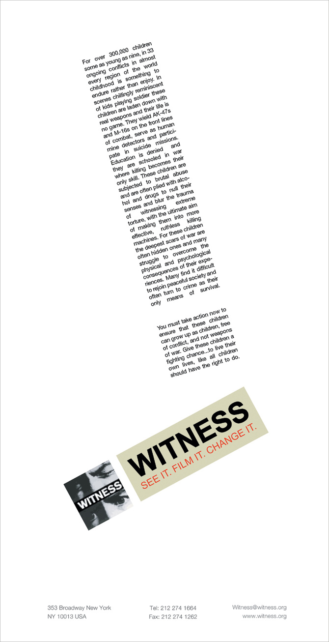 Witness Poster - Fiona Cashell Design