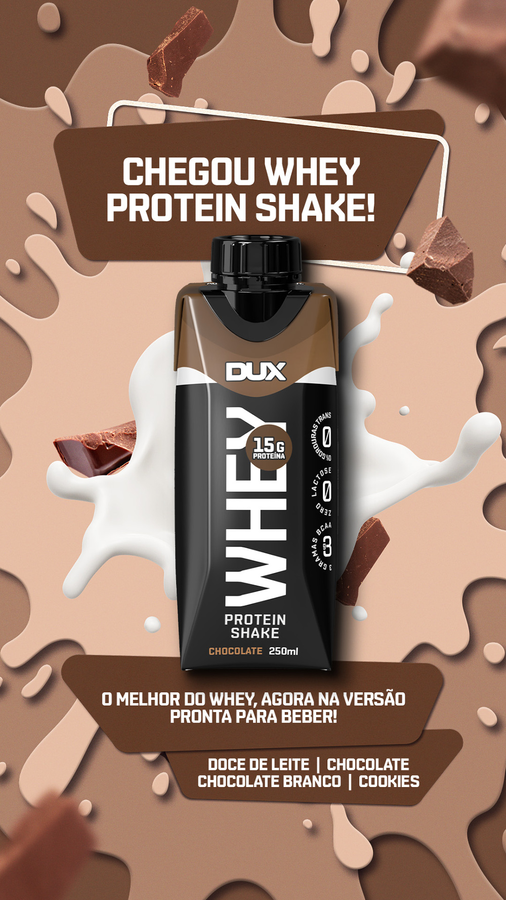 Lançamento Whey Protein Shake DUX - brunoskroski